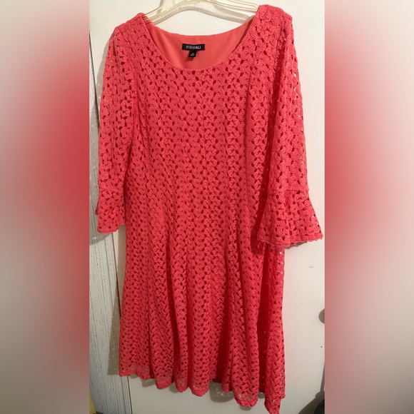 Roz & Ali | Dresses | Roz Ali Vibrant Coral Dress | Poshmark